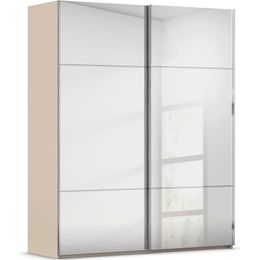Rauch Schwebet&uuml;renschrank &raquo;Kleiderschrank Schrank Garderobe Schlafzimmerschrank SCALE-TRIO&laquo; edle dreigeteilte Front mit 2 Zierleisten Spiegelfront 