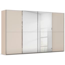 Rauch Schwebet&uuml;renschrank &raquo;Kleiderschrank Schrank Garderobe Schlafzimmerschrank SCALE-DUO&laquo; edle zweigeteilte T&uuml;ren Spiegel/Glas-Mix 3 Zierleisten MADE