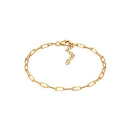 NENALINA Damen Armband &raquo;Gliederarmband Charmtr&auml;ger Basic 925 Silber&laquo; gold