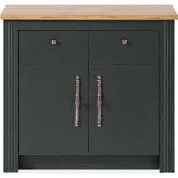 OTTO home Unterschrank &raquo;KS-Westminster&laquo; im romantischen Landhausstil, Breite 100 cm, exclusiv by Otto grau