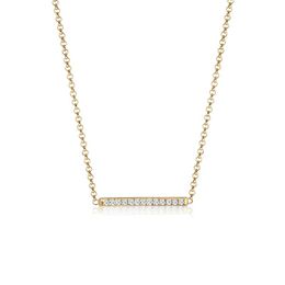 Elli DIAMONDS Herren Elli DIAMONDS Collierkettchen &raquo;Klassisch Diamanten Reihe (0.065 ct.) 375 Gelbgold&laquo; gold