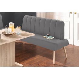 exxpo - sofa fashion Sitzbank &raquo;Costa, moderne R&uuml;ckensteppung, bequem und elegant, hoher Holzfu&szlig;&laquo; hochwertige Detailverarbeitung, Frei im Raum stellbar