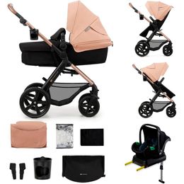 Kinderkraft Kombi-Kinderwagen &raquo;MOOV 2 4in1 EVA&laquo; 27 kg mit EVA-R&auml;dern beige Kombi-Kinderwagen