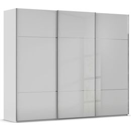 Rauch Schwebet&uuml;renschrank &raquo;Kleiderschrank Schrank Garderobe Schlafzimmerschrank SCALE-TRIO&laquo; edle dreigeteilte Front mit 2 Zierleisten Glasfront MADE 