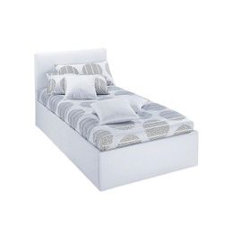 Westfalia Schlafkomfort Polsterbett mit Bettkasten wei&szlig; Bezug Bett: Kunstleder;Bonnell-Federkernmatratze: Baumwoll-Mischgewebe (51% Polypropylen, 39% Polyester, 10% Baumwolle