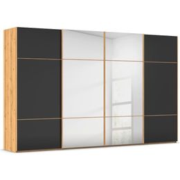 Rauch Schwebet&uuml;renschrank &raquo;Kleiderschrank Schrank Garderobe Schlafzimmerschrank SCALE-TRIO&laquo; edle dreigeteilte Front mit 2 Zierleisten Spiegel/Glas 