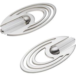 Liedeco Gardinenstangen-Endst&uuml;ck &raquo;Endst&uuml;ck, Endknopf Saturn f&uuml;r 12 mm Stangen&laquo; Endst&uuml;ck, Endknopf silber