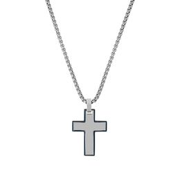 s.Oliver Herren s.Oliver Kette mit Anh&auml;nger &raquo;Schmuck Geschenk, Kreuz&laquo;