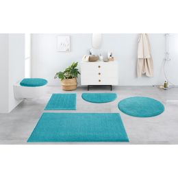 my home Badematte &raquo;Vanessa, Badvorleger, Badezimmer Teppich&laquo; H&ouml;he 10 mm rutschhemmend beschichtet fu&szlig;bodenheizungsgeeignet schnell trocknend 
