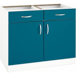 Wiho-K&uuml;chen wiho K&uuml;chen Unterschrank &raquo;Flexi&laquo; Breite 100 cm blau