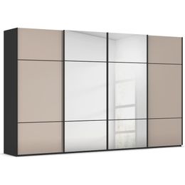 Rauch Schwebet&uuml;renschrank &raquo;Kleiderschrank Schrank Garderobe Schlafzimmerschrank SCALE-TRIO&laquo; edle dreigeteilte Front mit 2 Zierleisten Spiegel/Glas 