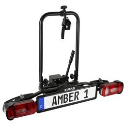 Eufab Kupplungsfahrradtr&auml;ger &raquo;AMBER I&laquo; schwarz Passend f&uuml;r Fahrr&auml;der mit Oversize und Y-Rahmen bis 8,5 cm Durchmesser