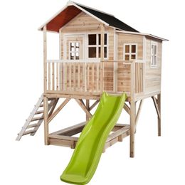 EXIT Spielturm &raquo;Loft 550 natur&laquo; BxTxH: 348x220x255 cm beige Holz