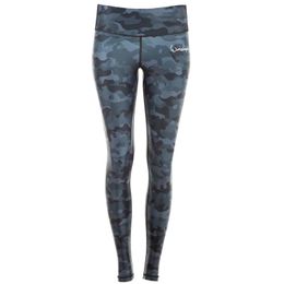 WINSHAPE Damen Leggings &raquo;AEL102-Military&laquo; mit Kompressionseffekt grau XXL, Normalgr&ouml;&szlig;en