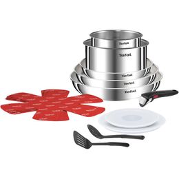 Tefal Topf-Set &raquo;Ingenio Emotion, Topf und Pfannenset abnehmbarer Griff, stapelbar&laquo; Set, Pfannen 22/26/28cm, Kasserollen 16/20cm, Griff, Deckel, Accessoires,