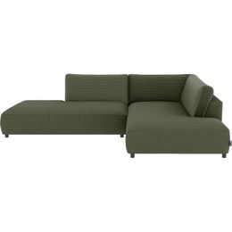 Musterring Ecksofa &raquo;Lucia&laquo; mit gro&szlig;em Longchair, verschiedene Farben, B304 x T224 cm gr&uuml;n 100% Polyester