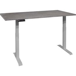 M&auml;usbacher Schreibtisch &raquo;Big System Office&laquo; Breite 160 cm, elektrisch h&ouml;henverstellbar silber