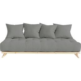 Karup Design Daybett &raquo;Senza, Sofa, mit Futonmatratze, minimalistisch, massives Kiefernholz&laquo; Handgefertigt, skandinavisches Design, vielseitig, schlichter Stil grau