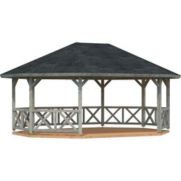 Palmako Holzpavillon &raquo;Betty&laquo; BxT: 615x551 cm, grau grau