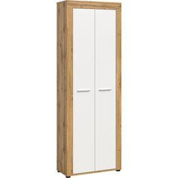 Home Affaire Schuhschrank &raquo;Aosta&laquo; 1 Stk. tlg. Schuhschrank, H&ouml;he 191 cm, 11 F&auml;cher, Garderobenschrank, Flur, Diele braun Spanplatte