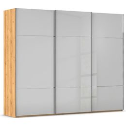 Rauch Schwebet&uuml;renschrank &raquo;Kleiderschrank Schrank Garderobe Schlafzimmerschrank SCALE-TRIO&laquo; edle dreigeteilte Front mit 2 Zierleisten Glasfront MADE 