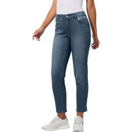 Ascari Damen 5-Pocket-Jeans mit Push-up-Effekt blue-stone-washed Gr&ouml;&szlig;e 48