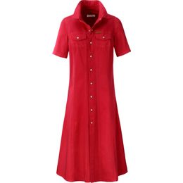 CR&Eacute;ATION L Damen Jeanskleid in A-Form erdbeere Gr&ouml;&szlig;e 19