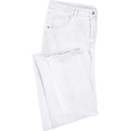 CR&Eacute;ATION L Damen 5-Pocket-Jeans mit weitem Bein wei&szlig; Gr&ouml;&szlig;e 44