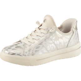Jana Damen Sneaker goldfarben-gemustert, Gr&ouml;&szlig;e 37