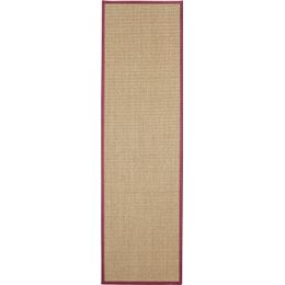 HEINE HOME unisex Sisalteppich weinrot Gr&ouml;&szlig;e 80x160 cm - rechteckig