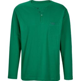Herren Schlafanzug-Shirt gr&uuml;n Gr&ouml;&szlig;e 48/50
