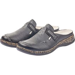 Rieker Damen Clog in Weite F schwarz Gr&ouml;&szlig;e 42