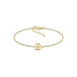 Elli Damen Armband &raquo;Pfote Symbol Hund Katze 925er Silber&laquo; gold