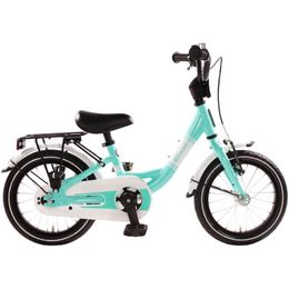 Bachtenkirch Kinderfahrrad &raquo;14" Baxi - aqua&laquo; 1 Gang ohne Schaltung Packung, Alu Kinderfahrrad mit Vollausstattung, erh&auml;ltlich in 14/16/18 Zoll blau Kinderfahrrad