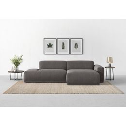 Trendmanufaktur Ecksofa &raquo;Braga, mit hochwertigem Kaltschaum, L-Form, in Cord erh&auml;ltlich&laquo; modernes Sofa, Couch mit hohem Sitzkomfort, 275/72/160 cm (B/