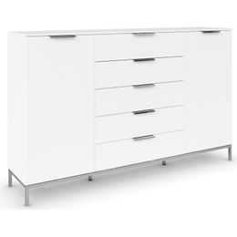 Rauch Kombikommode &raquo;Kommode T&uuml;rkommode Sideboard Kombikommode FLIPP&laquo; Breite 160/180 cm mit 4 Einlegeb&ouml;den, 2-t&uuml;rig mit 5 Schubladen und Soft-Close-