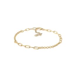 NENALINA Damen Armband &raquo;Charmtr&auml;ger Bettelarmband Basic 925 Silber&laquo; gold