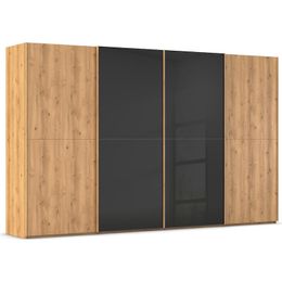 Rauch Schwebet&uuml;renschrank &raquo;Kleiderschrank Schrank Garderobe Schlafzimmerschrank SCALE-WOOD&laquo; edle geteilte Front in massiver Asteiche mit Glast&uuml;ren 