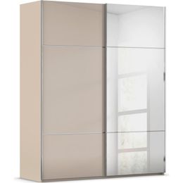 Rauch Schwebet&uuml;renschrank &raquo;Kleiderschrank Schrank Garderobe Schlafzimmerschrank SCALE-TRIO&laquo; edle dreigeteilte Front mit 2 Zierleisten Spiegel/Glas 