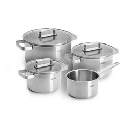 Woll Topf-Set &raquo;Steel&laquo; Set, 7 Stk. tlg. Edelstahl silber