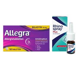Allegra Allergietabletten 20 mg Tabletten + Rhinospray plus b.Schnupfen m.Feindosierer 1 St