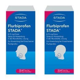 Flurbiprofen STADA 8,75 mg/Dosis Spray Anw.Mundh&ouml;. Set (2x 15ml) 2 St