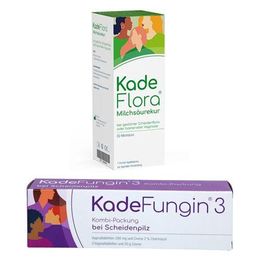 DR. KADE Kadefungin 3 Kombip.20 g Creme+3 Vaginaltabl. + Kadeflora Milchs&auml;urekur Einmal-Applikat.vag.Anwen. 1 St