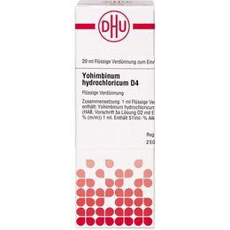DHU-Arzneimittel Yohimbinum Hydrochloricum D 4 Dilution 20 ml
