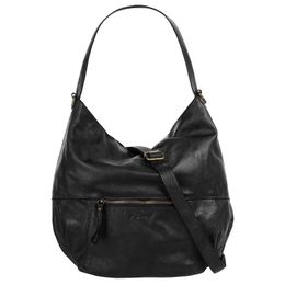 Forty Damen forty&deg; Shopper echt Leder, Made in Italy schwarz