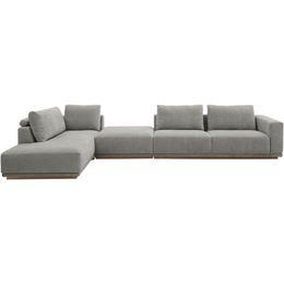 Musterring Wohnlandschaft Anreihsofa mit Armlehne rechts, Eckteil links mit Kissen & Hocker 100% Polyester