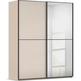 Rauch Schwebet&uuml;renschrank &raquo;Kleiderschrank Schrank Garderobe Schlafzimmerschrank SCALE-DUO&laquo; edle zweigeteilte T&uuml;ren Spiegel/Glas-Mix 3 Zierleisten MADE