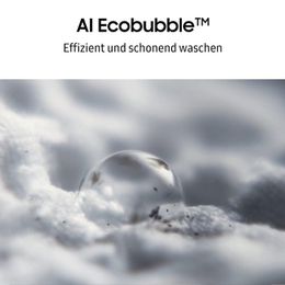 Samsung Waschmaschine WW5000F &raquo;WW1EFG5U34ABEG&laquo; 10 kg 1350 U/min AI EcobubbleTM - Effizient und schonend waschen Mikroplastikprogramm - kann Mikroplastik im 