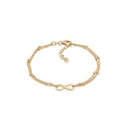 Elli Damen Armband &raquo;Infinity Symbol Love Unendlichkeit 925 Silber&laquo; gold