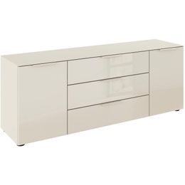 Rauch Kombikommode &raquo;Kommode T&uuml;rkommode Sideboard Kombikommode FLIPP mit Glasfront&laquo; Breite 160 cm mit 2 Einlegeb&ouml;den, 2-t&uuml;rig, 3 Schubladen, Soft-Close